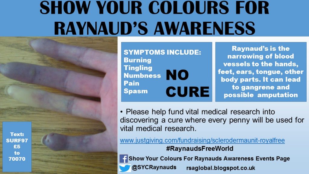For Raynaud's Awareness Month, Show Your Colors